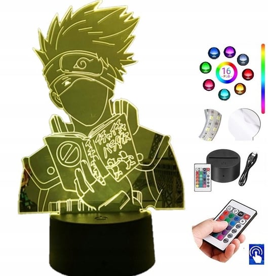 Lampka na biurko Naruto Kakashi 16 kol LED PLEXIDO - Plexido | Sklep ...