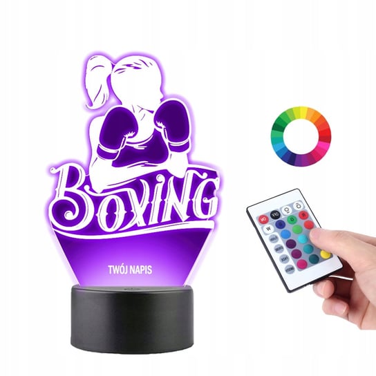 Lampka na Biurko Statuetka Led Boks Kobieta Boxing - Plexido | Sklep ...