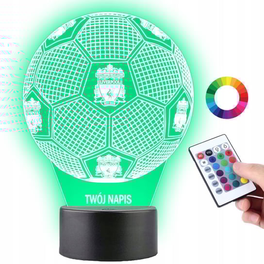 Lampka na Biurko Statuetka Led Piłka Nożna Klub Liverpool F.C. Logo ...