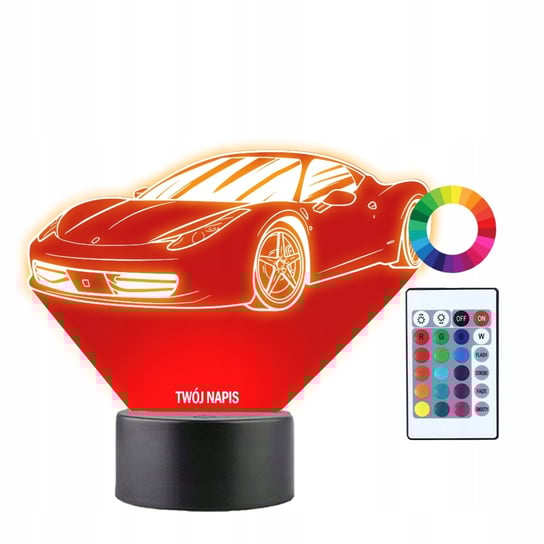 Lampka Nocna 3D LED Ferrari California Prezent - Plexido | Sklep EMPIK.COM