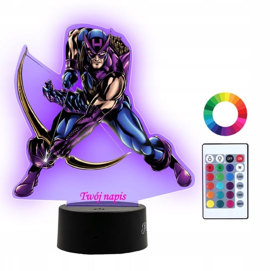 Lampka Nocna 3D LED Hawkeye Marvel - Plexido | Sklep EMPIK.COM