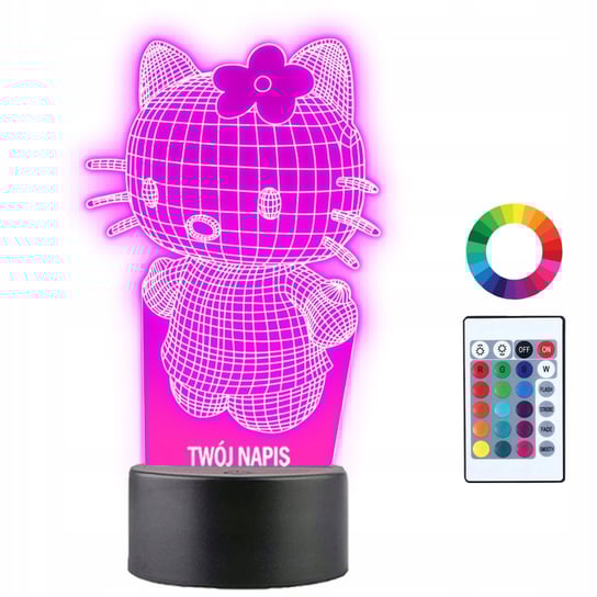 Lampka Nocna 3D Led Hello Kitty Bajka Prezent - Plexido | Sklep EMPIK.COM