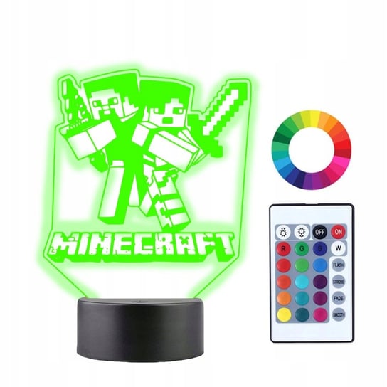 Lampka Nocna 3D LED MINECRAFT GRA POSTACIE - Plexido | Sklep EMPIK.COM