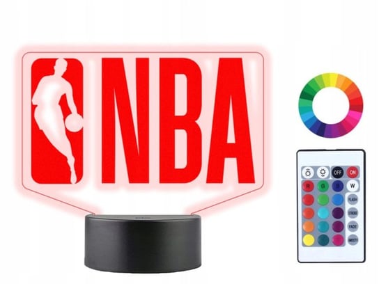 Lampka Nocna 3D LED NBA Grawer Imię Prezent - Plexido | Sklep EMPIK.COM