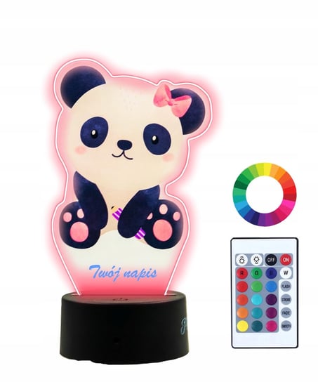 Lampka Nocna 3D LED Panda Prezent - Plexido | Sklep EMPIK.COM