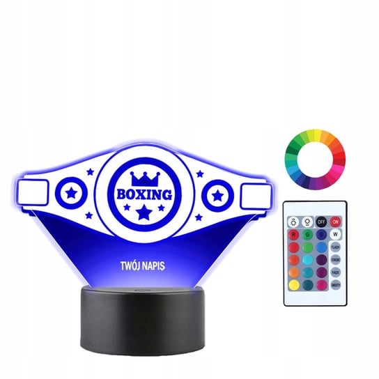 Lampka Nocna 3D Led Pas Boks Boxing Prezent - Plexido | Sklep EMPIK.COM
