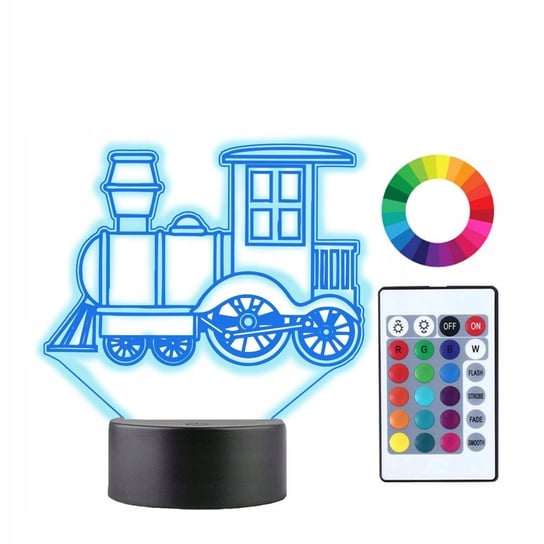 Lampka Nocna 3D LED POCIĄG CIUCHCIA Prezent - Plexido | Sklep EMPIK.COM