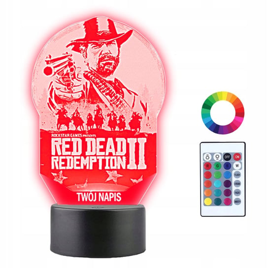 Lampka Nocna 3D LED Red Dead Redemption Prezent - Plexido | Sklep EMPIK.COM