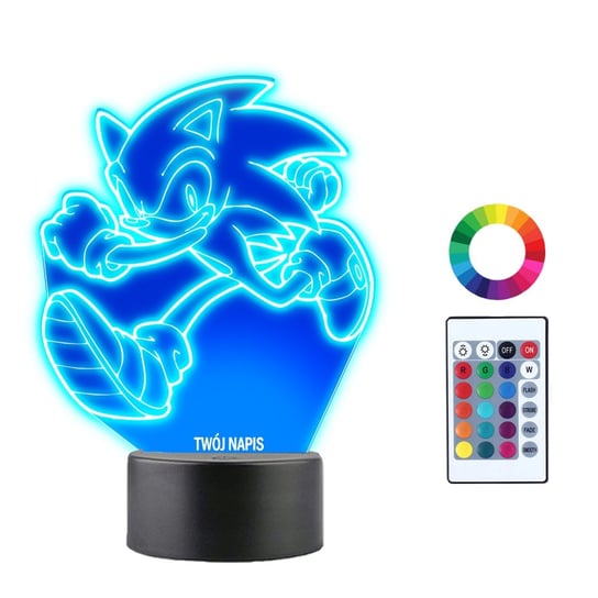 Lampka Nocna 3D Led Sonic Prezent - Plexido | Sklep EMPIK.COM