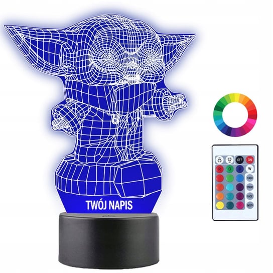 Lampka Nocna 3D Led Star Wars Baby Yoda Prezent - Plexido | Sklep EMPIK.COM