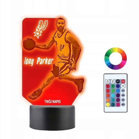Lampka Nocna 3D Led Tony Parker Koszykarz - Plexido | Sklep EMPIK.COM