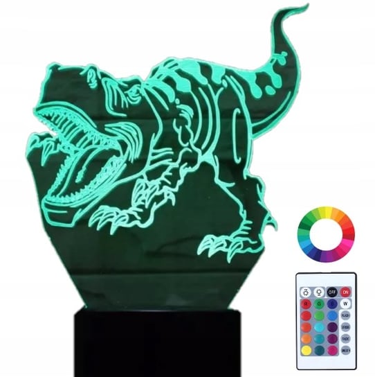 Lampka Nocna LED 3D Dinozaur Tyranozaur Rex Grawer - Plexido | Sklep ...
