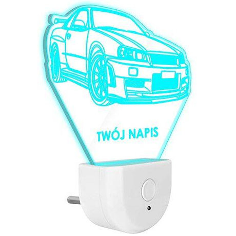 Lampka Nocna LED dla Dzieci NISSAN SKYLINE AUTO kontaktu gniazdka CZUJNIK - Upominki.pl | Sklep ...