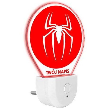 Lampka Nocna LED dla Dzieci SPIDER-MAN PAJĄK do kontaktu gniazdka CZUJNIK - Upominki.pl | Sklep ...
