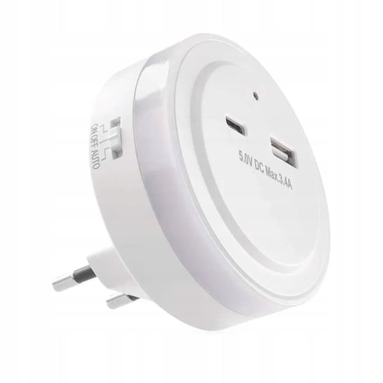 Lampka Nocna LED do Gniazdka Kontaktu z Czujnikiem Ruchu USB - Emos | Sklep EMPIK.COM
