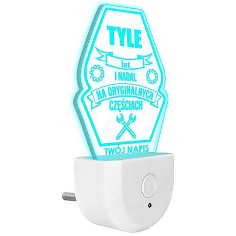 Lampka Nocna LED NA URODZINY DLA FACETA 30 40 50 60 70 do kontaktu gniazdka - Upominki.pl ...