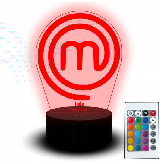 Lampka Nocna Led Statuetka dla Kucharza Szefa Kuchni Masterchef Prezent ...