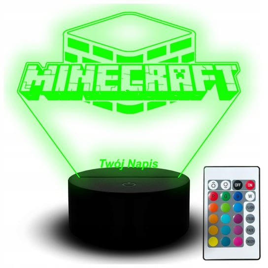 Lampka Nocna Led Usb Minecraft Cegła Gamingowa Figurka Steve Zestaw ...