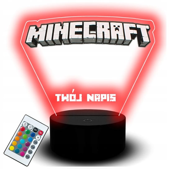 Lampka Nocna Led Zestaw Minecraft dla Gracza Dzieci Prezent Gamingowy ...