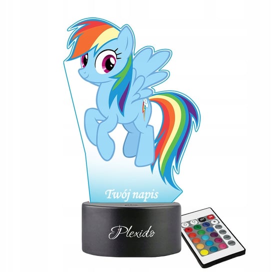 Lampka Nocna z Nadrukiem LED Dla Dzieci My Little Pony Kucyk Rainbow ...