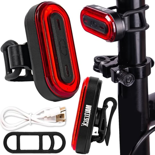 Lampka Rowerowa Tylna LED Akumulator 100LM - MalTrack | Sport Sklep ...