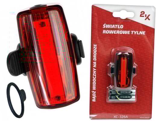 Lampka rowerowa tylna XC-326A na baterie 25LM - Inna marka | Sport ...