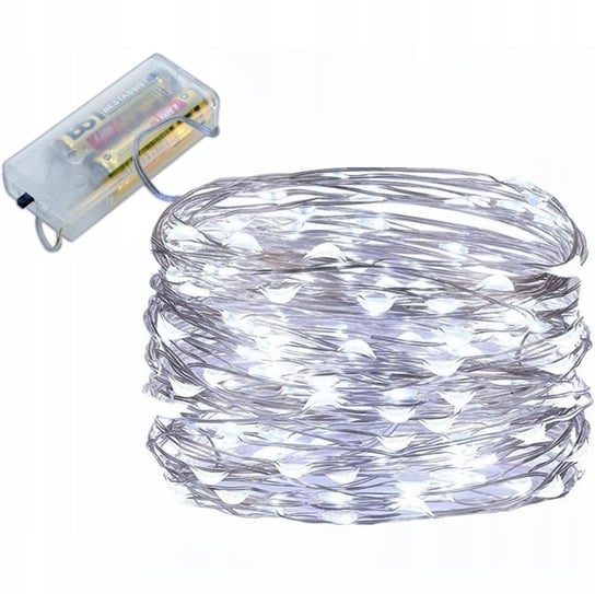 LAMPKI 20 LED NA BATERIE DRUCIK ZIMNE BIAŁE - decortrend | Sklep EMPIK.COM