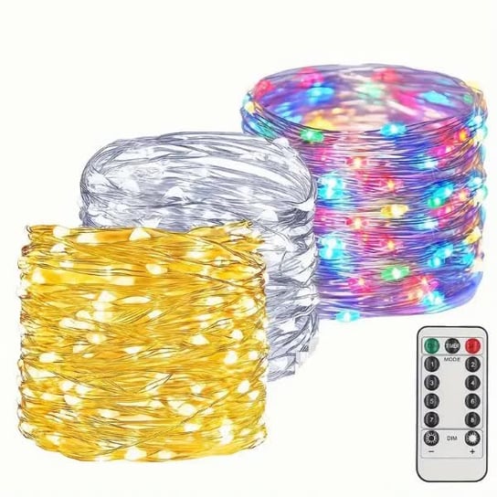 LAMPKI LED 20m LAMPKI LED USB 20 METRÓW MULTIKOLOR LED DRUCIK PILOT ...