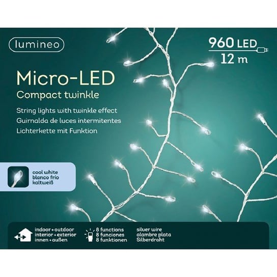 Lampki micro 960 led zew/wew zimny biały 12m - Inna marka | Sklep EMPIK.COM