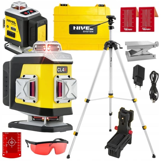 Laser Krzyżowy Nivel System Cl4R - Multilaser Z Wiązką Czerwoną (4 ...