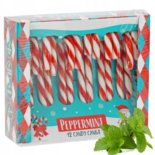 Laski Cukrowe Na Choinkę Zawieszki Jadalne 12Szt Lizaki Miętowe Laska ...