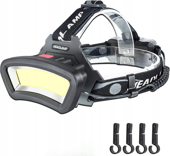 Latarka Czołowa DARKBEAM COB LED 2000lm USB Wodoodporna z Czerwoną ...