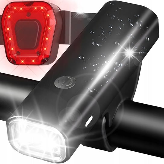 LATARKA ROWEROWA LAMPKA LED PRZÓD TYŁ NA KIEROWNICĘ USB AKUMULATOROWA - Inna marka | Sport Sklep ...