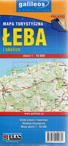 Łeba i okolice. Mapa 1:10 000 - Opracowanie zbiorowe | Książka w Empik