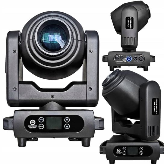 LED GŁOWICA RUCHOMA GŁOWA 120W SPOT PRISM GOBO ZOOM STROBO ...