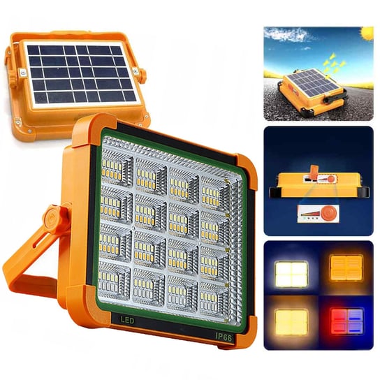 LEDLIGHT Halogen LED lampa robocza solarna przenośna reflektor ...