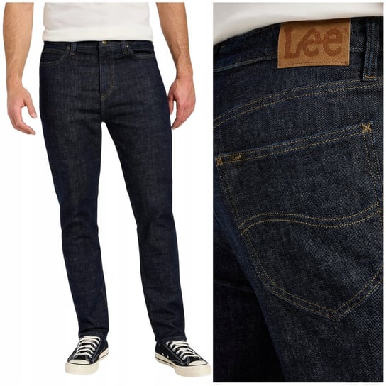 Lee AUSTIN REGULAR TAPERED Nostalgia klasyczne spodnie jeansowe W32 L34 ...
