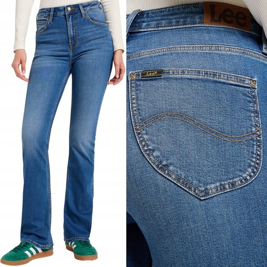 Lee Breese Boot Bootcut Stride Rozszerzane Damskie Spodnie Jeansowe W29 ...