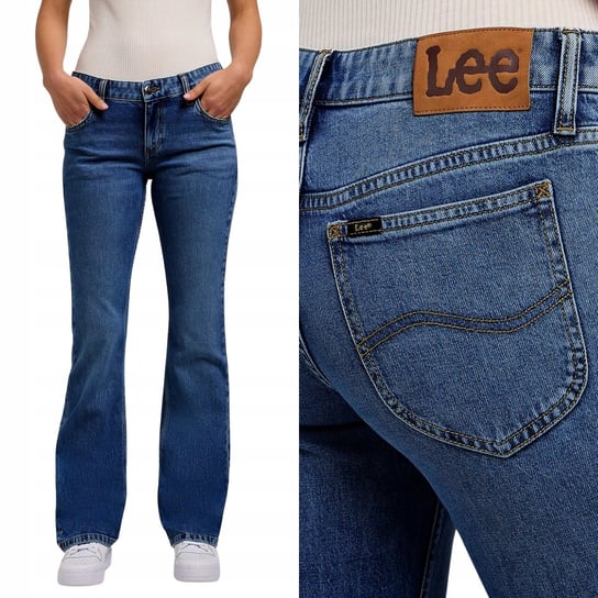 Lee MARION STRAIGHT Rain Falls proste damskie spodnie jeansowe W31 L35 ...