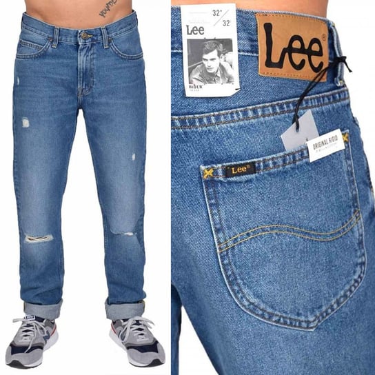 Lee Rider Slim Stone Vintage Dziury Rurki W32 L32 - LEE | Moda Sklep ...