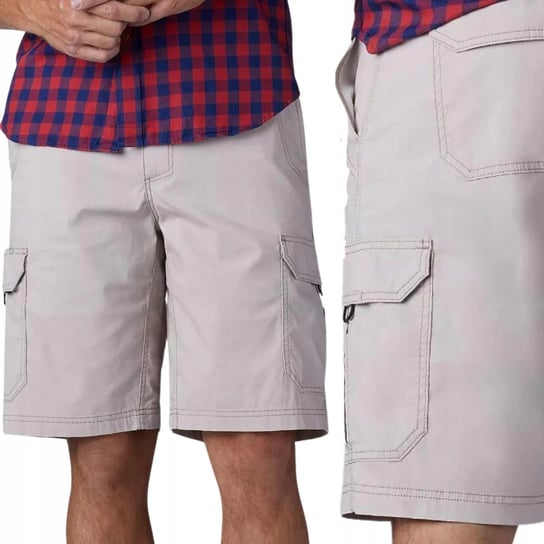Lee XM CROSSROAD CARGO SHORT Extreme Motion BEŻOWE KRÓTKIE SPODENKI W33 ...