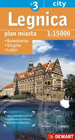 Legnica. Plan miasta 1:15 000 - Opracowanie zbiorowe | Książka w Empik