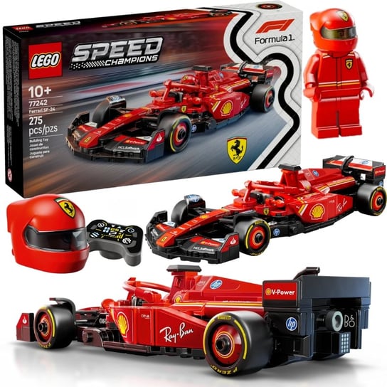 LEGO Bolid Ferrari SF-24 Speed Champions 77242 Formuła 1 F1 Bolide - LEGO | Sklep EMPIK.COM