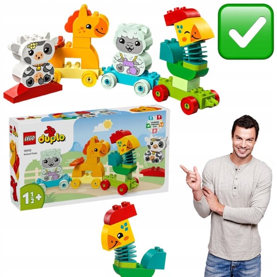 LEGO DUPLO ZESTAW DLA DZIECI POCIĄG 19 ELEMENTÓW PREZENT | LEGO DUPLO ...