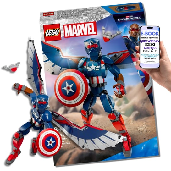 LEGO MARVEL FIGURKA – 76296 NOWY KAPITAN AMERYKA Z TARCZĄ I SKRZYDŁAMI ...