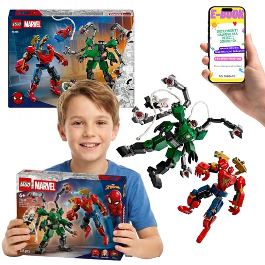 LEGO MARVEL Spider Man Kontra Doc Ock 76338 | Bitwa Mechów + E-BOOK ...