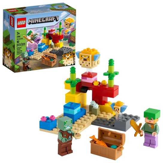 LEGO Minecraft The Coral Reef 21164 Hands-on Minecraft Marine Toy ...