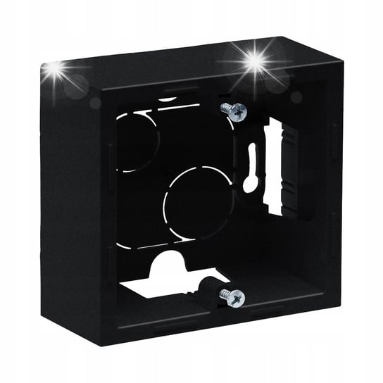 LEGRAND Suno CZARNA Puszka natynkowa pojedyńcza 721494 83 x 84 x 43 mm ...