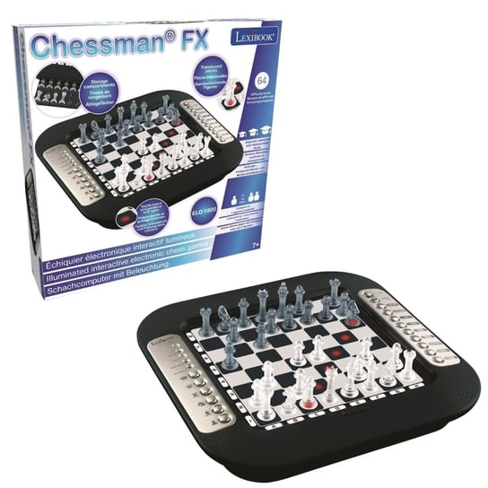Lexibook Chessman FX, elektroniczny zestaw szachowy z czułą klawiaturą ...