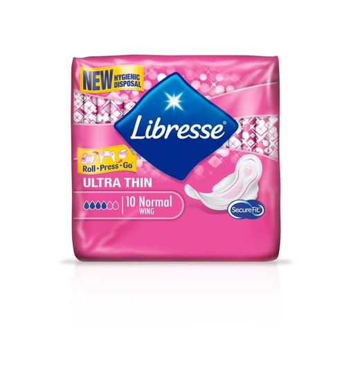 Libresse, Ultra Wing Normal, podpaski, 10 szt. | Sklep EMPIK.COM